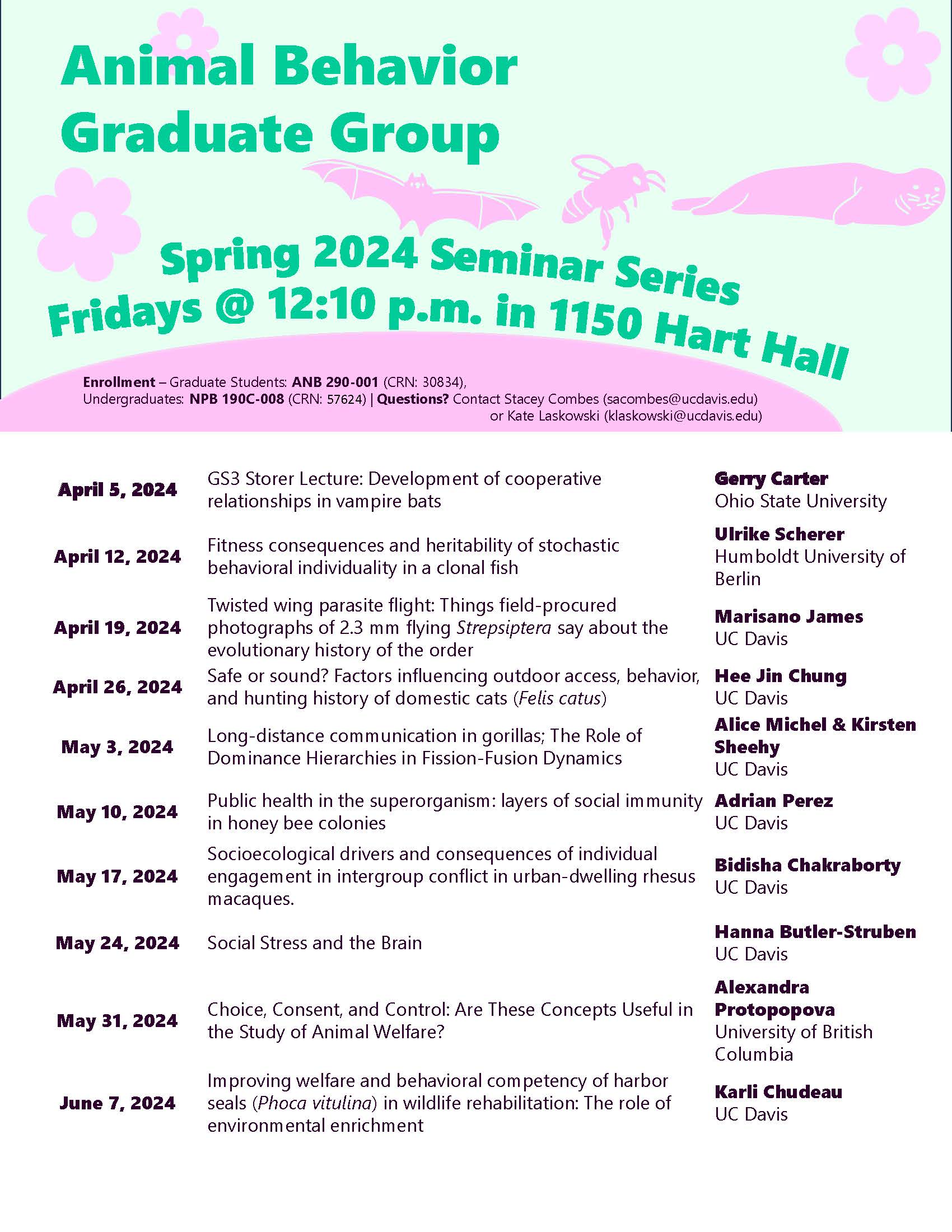 Animal Behavior Seminars | Animal Behavior Graduate Group